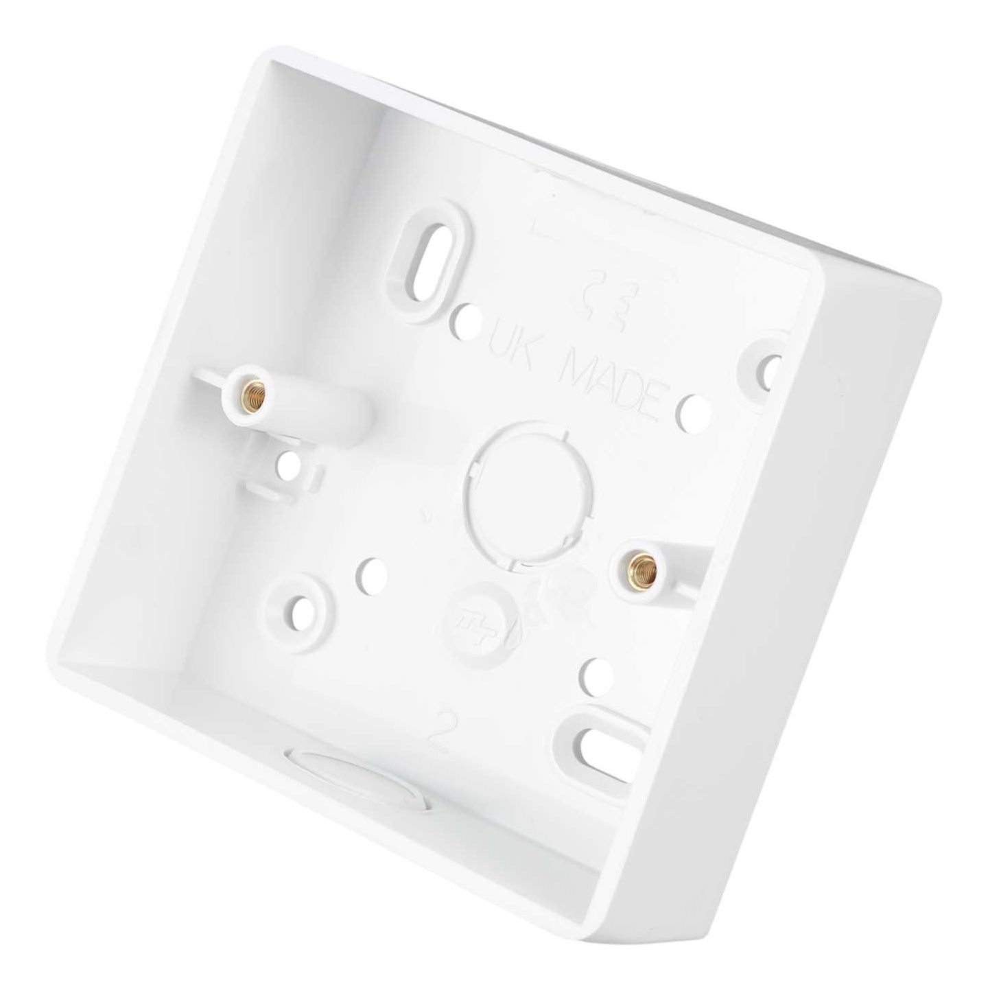 Connect ACR Supplies Ltd | MT 1 Gang 32mm PVC Round Edge Surface Box w ...