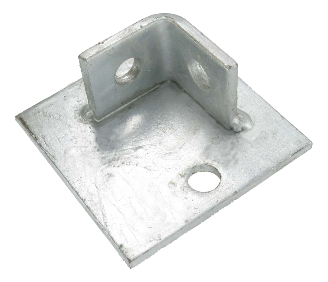 Connect ACR Supplies Ltd | Channel Baseplate Plate Double Fix 100x100mm