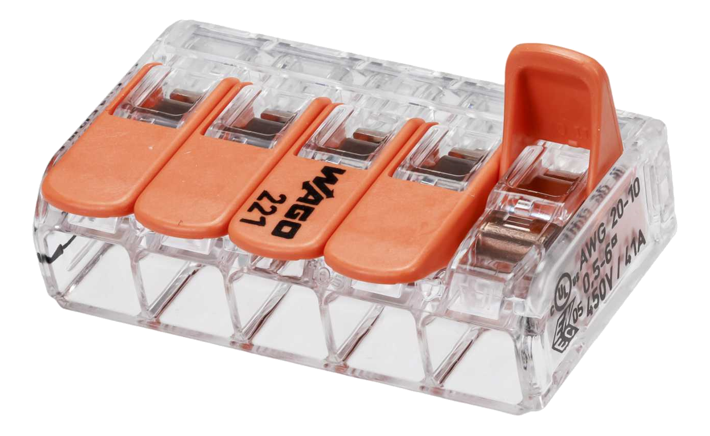 Connect ACR Supplies Ltd | Wago 221-615 5 Way Compact Lever Connector ...