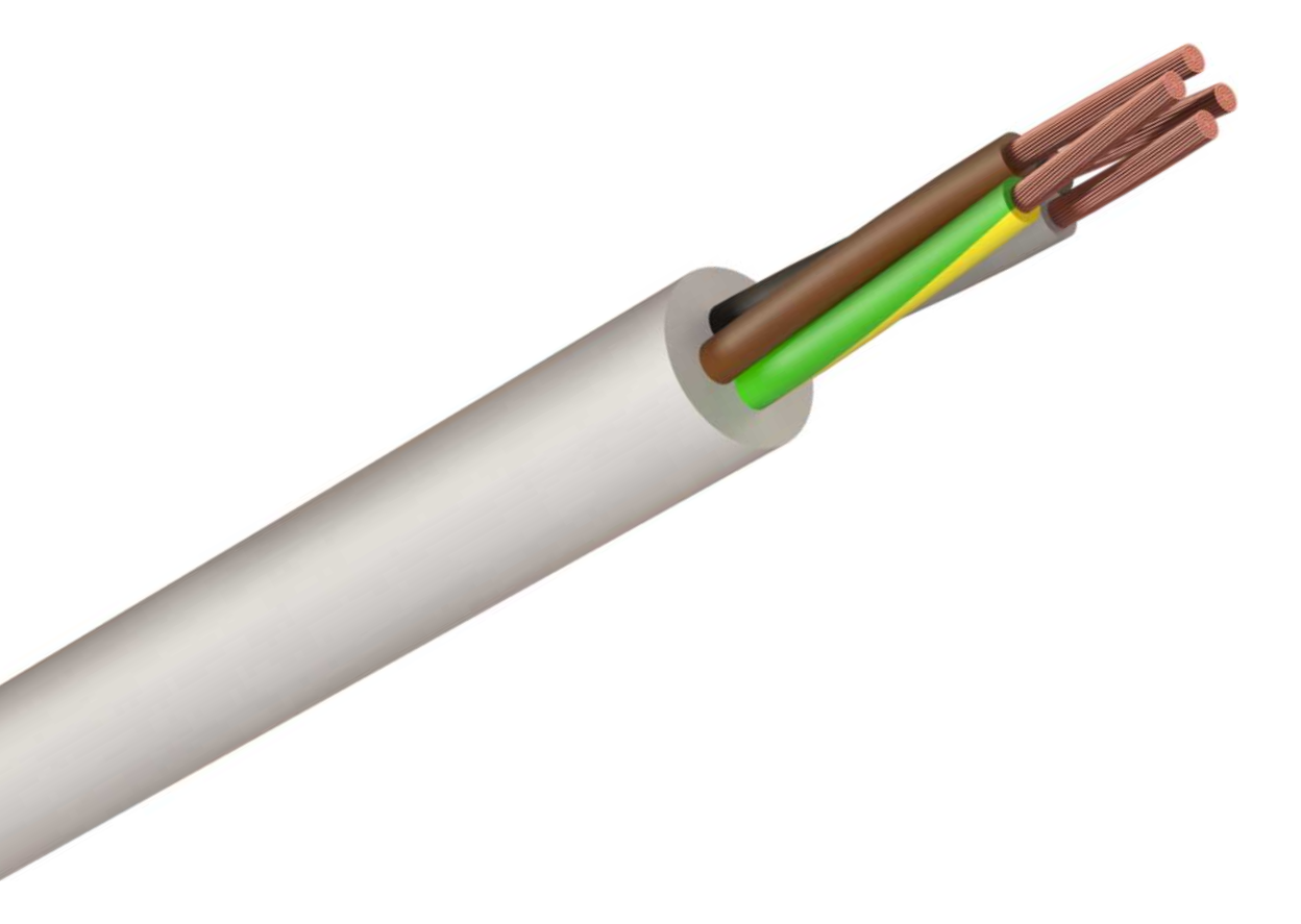Connect ACR Supplies Ltd | Cable Flexible PVC 1.0mm 4Core White 50M