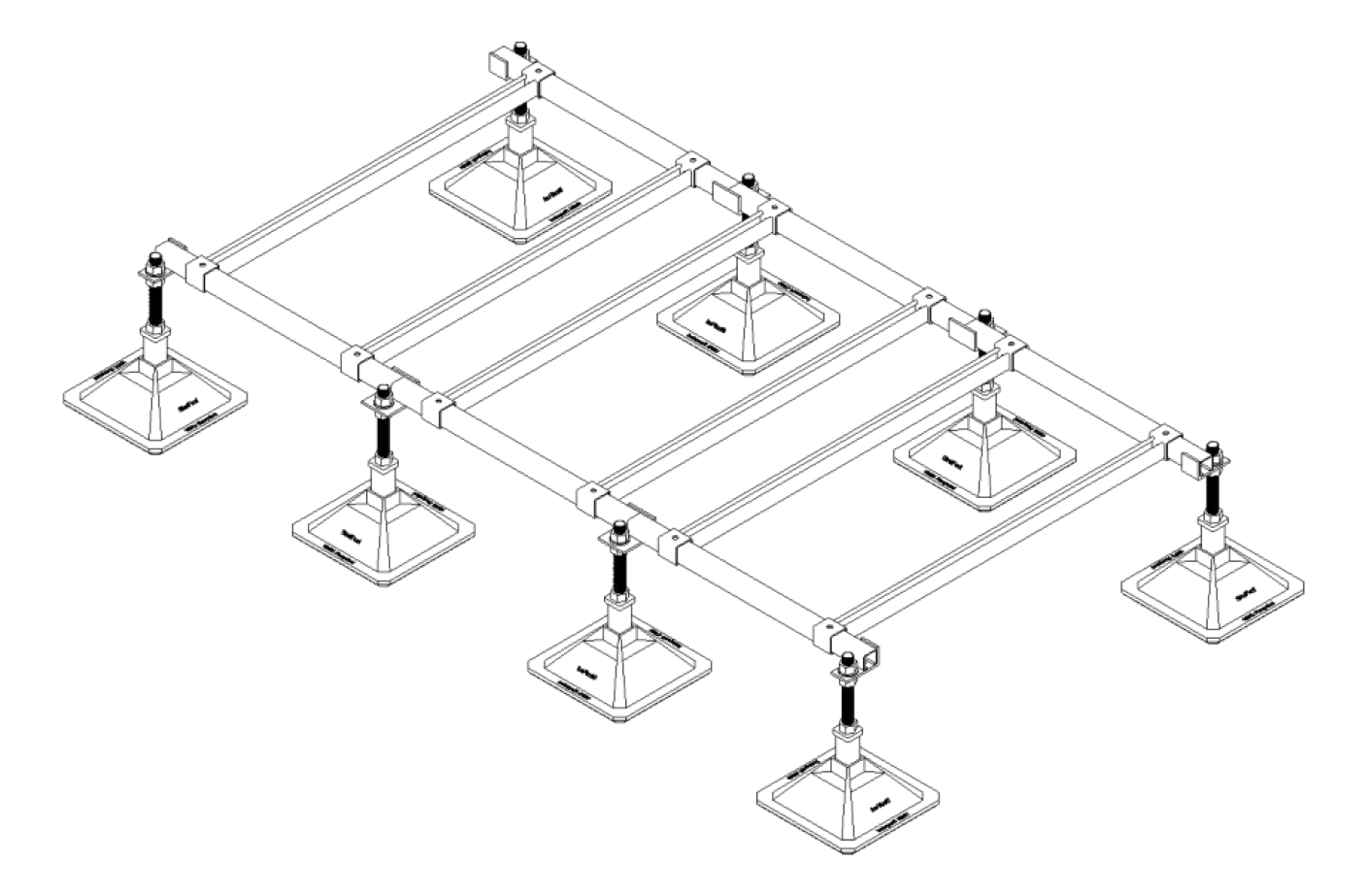 Connect ACR Supplies Ltd | StrutFoot Triple Frame L3000xW1300xH250 ...